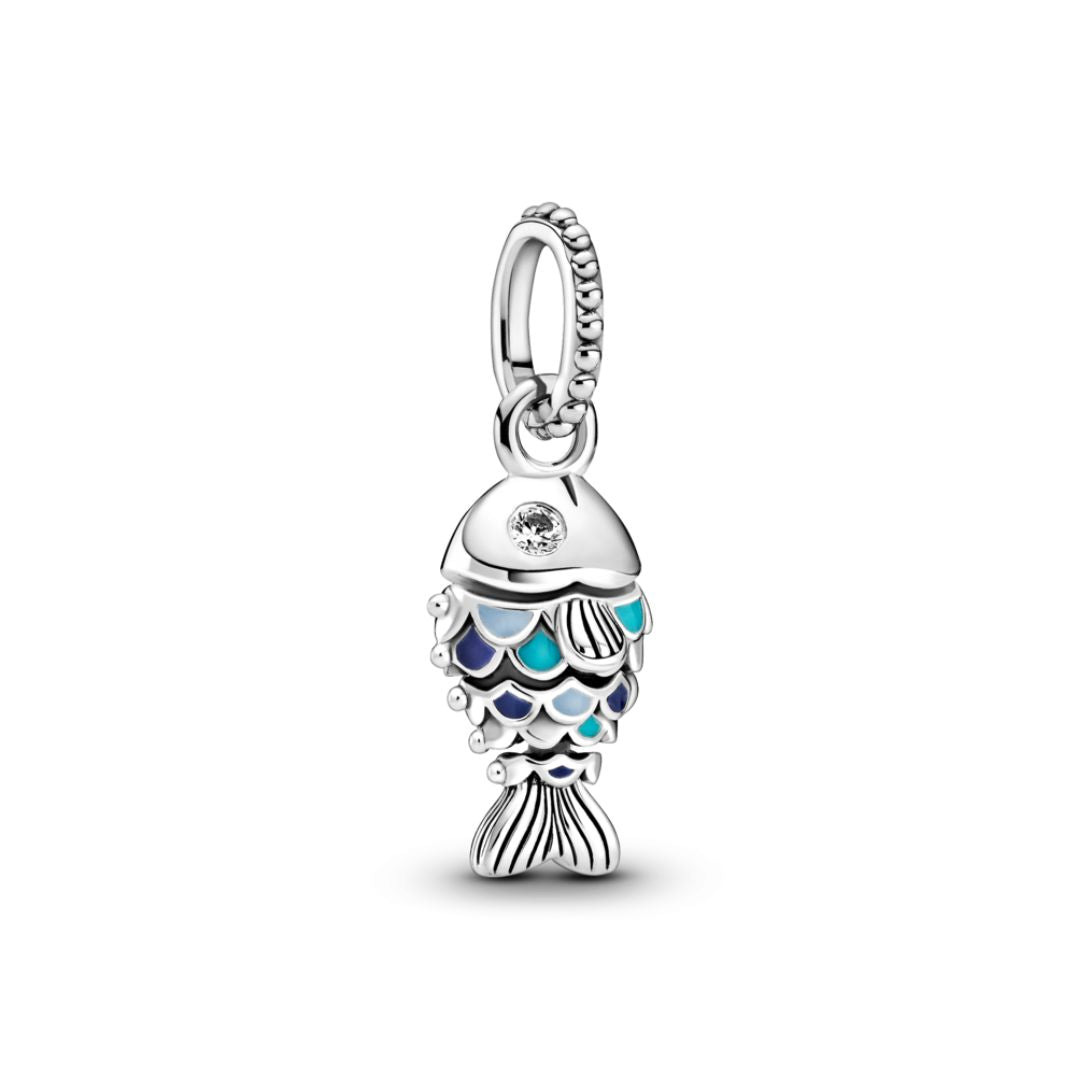 Pandora Moments Blue Scaled Fish hela, hopea, 799428C01