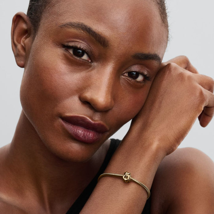 Pandora Moments Infinity Knot Charm, Yellow Gold Plated, 763755C00