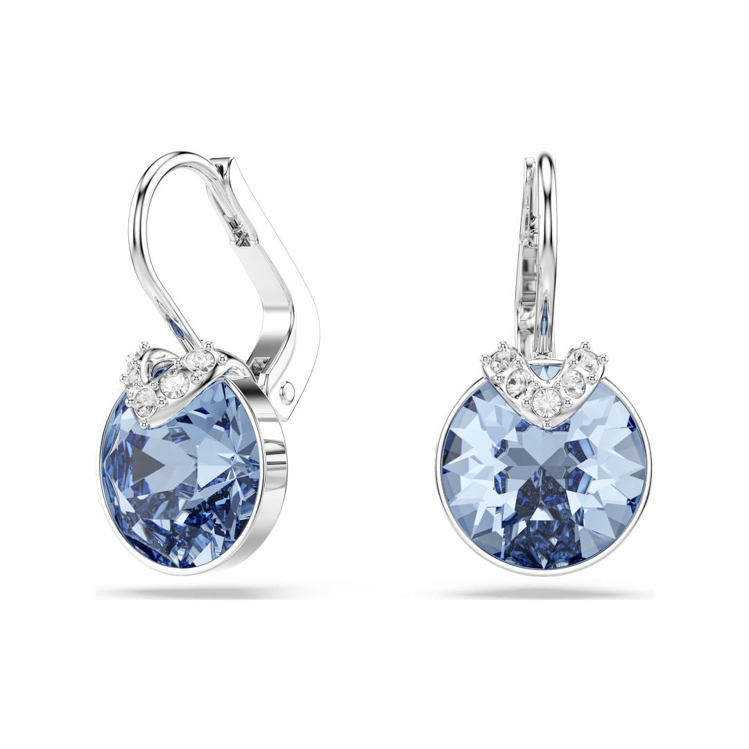 Swarovski Bella V korvakorut, vaalea metalli ja siniset kristallit 573