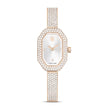 Swarovski Dextera Bangle Watch, Champagne Gold Color and White Crystal