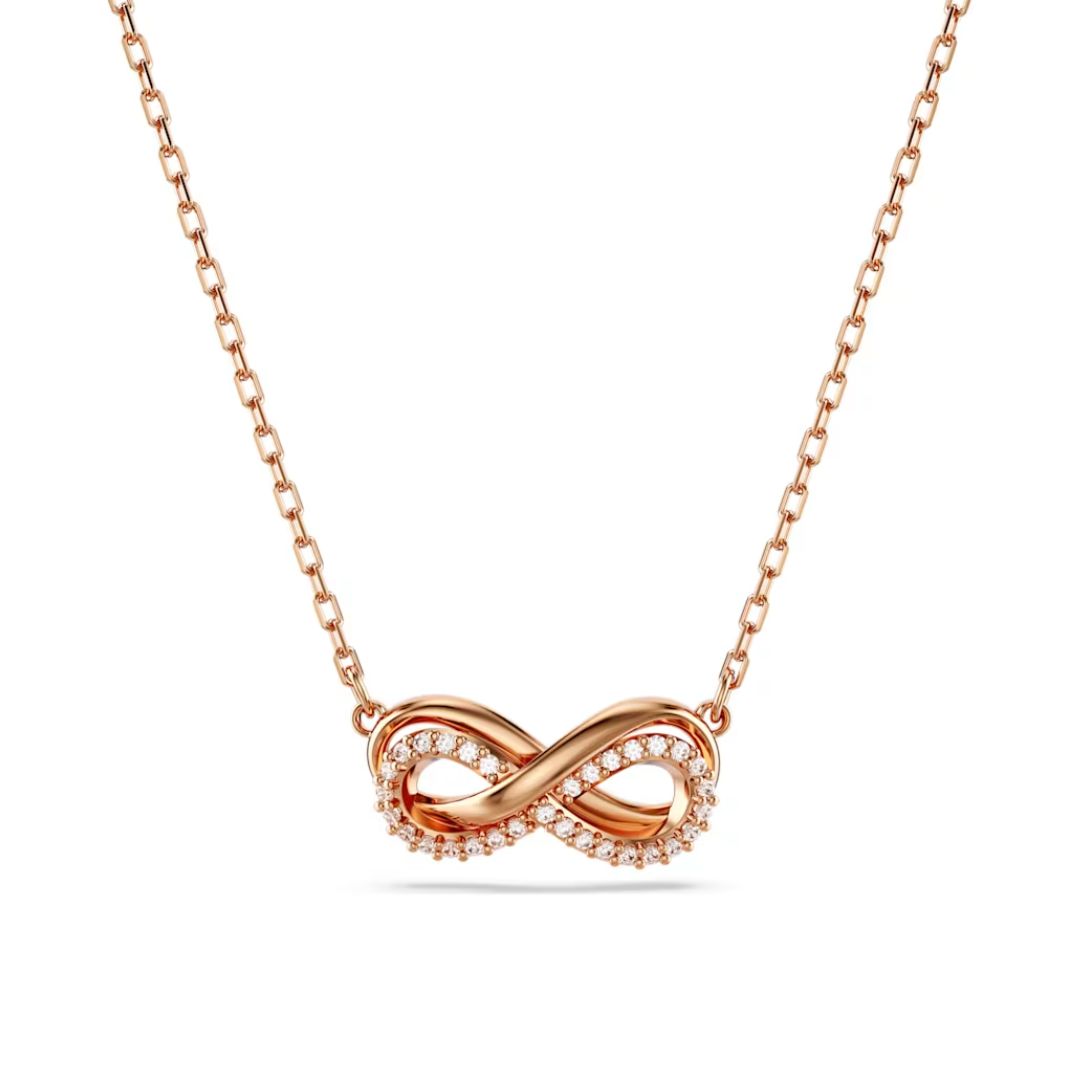 Swarovski Hyperbola Infinity riipus, ruusukullanvärinen ja kirkkaat kr