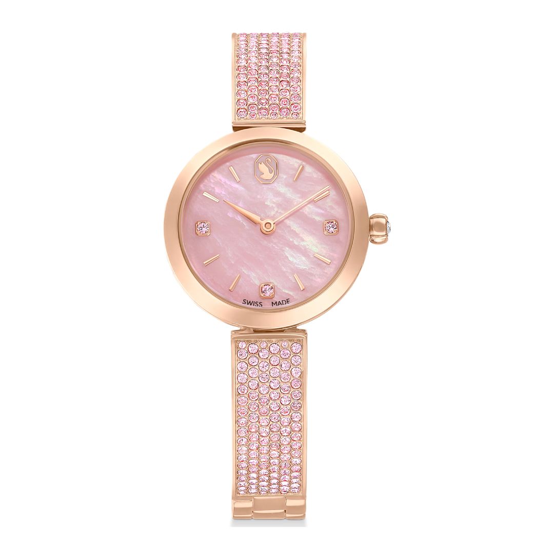 Swarovski Illumina Watch, Rose Gold-Tone and Pink Crystals, 5678756