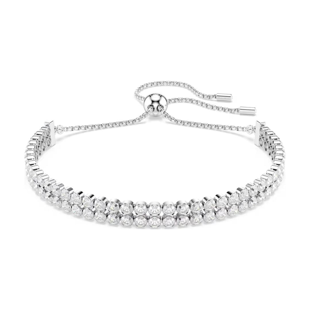 Swarovski Matrix Tennis rannekoru, vaalea metalli ja kirkkaat kristall