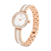 Swarovski Matrix Pearl Bangle Watch, Rose Gold-Tone, White Pearls and