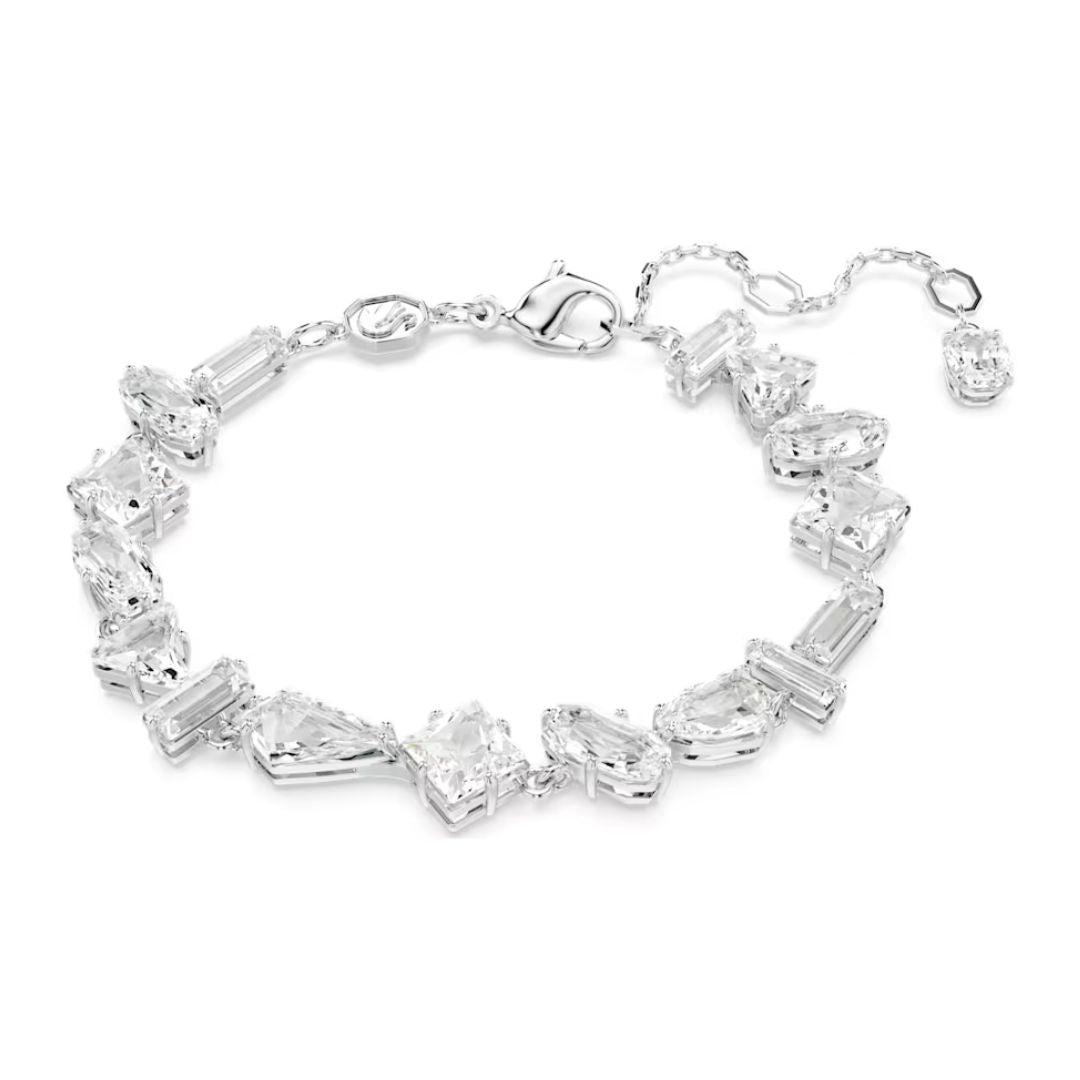 Swarovski Mesmera rannekoru, vaalea metalli ja kirkkaat kristallit, 56