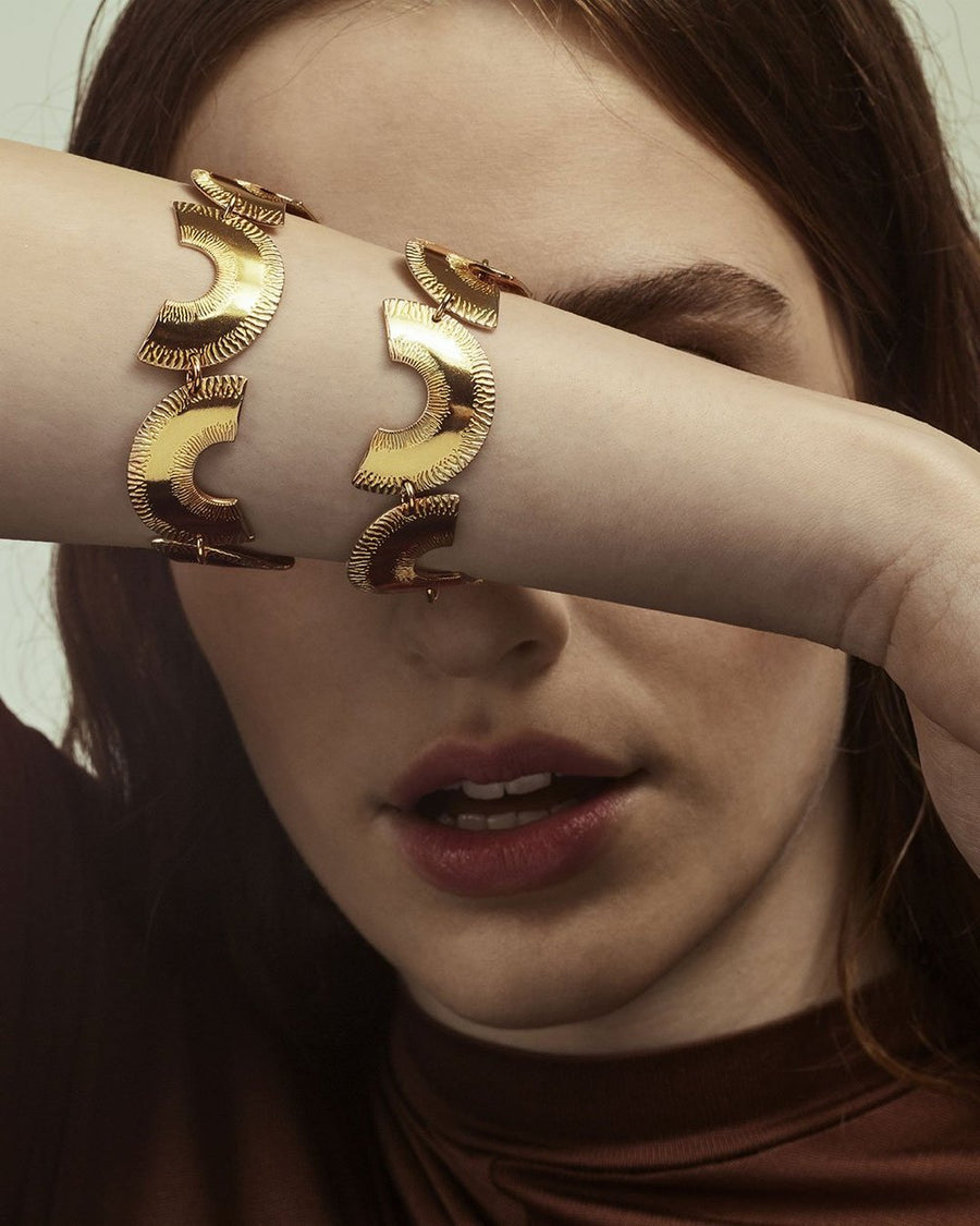 Kalevala Kaaria rannekoru, kiiltävä pronssi, Kalevala Modern