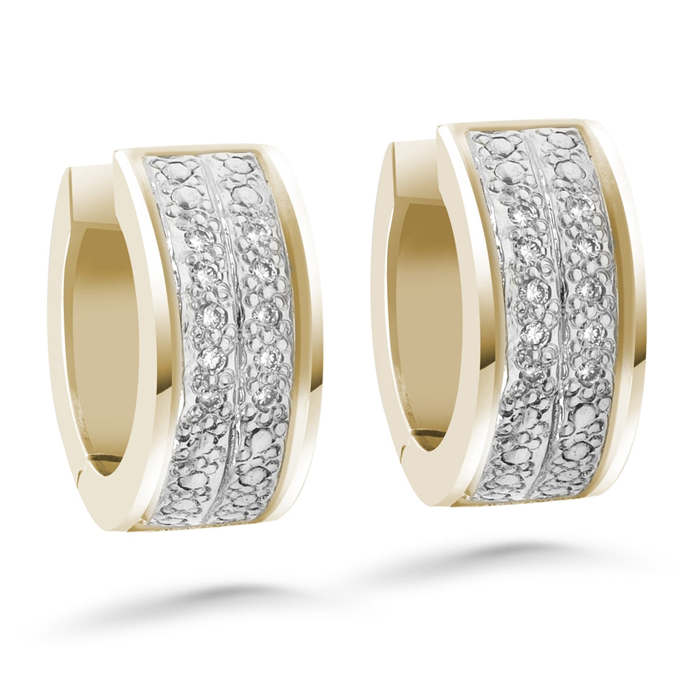 Silván Henrietta timanttikorvakorut 0,14ct, keltakultaa, Silván timant